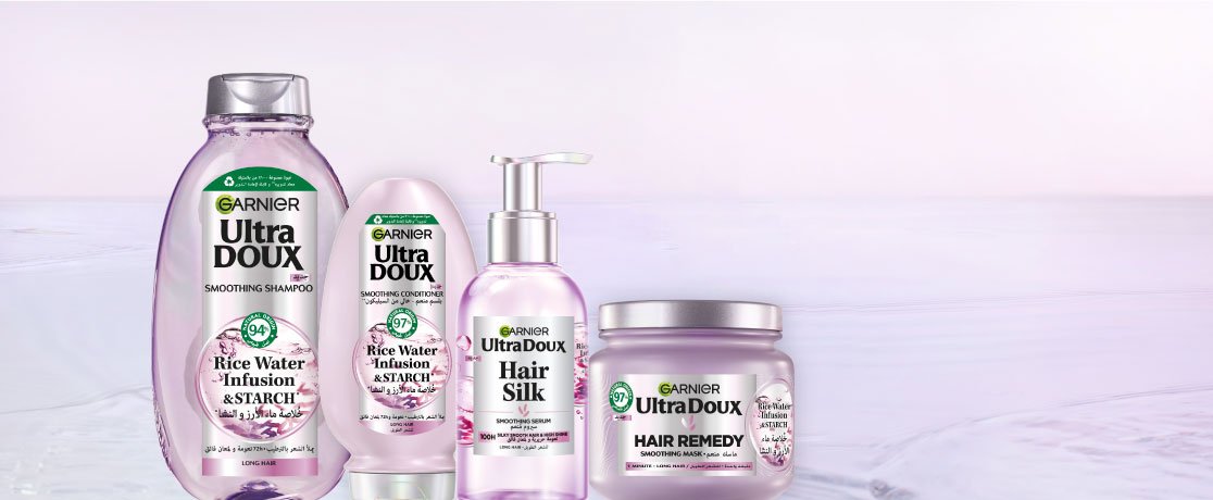 Rice Water Infusion & Starch Range from Ultra Doux | Garnier Arabia