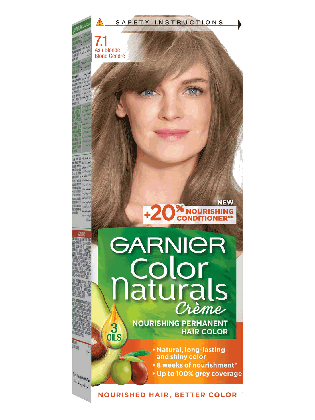 7.1- ASH BLONDE/ COLOR NATURALS/ GARNIER