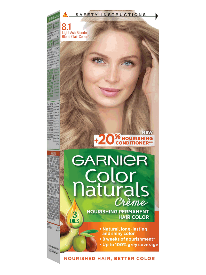 8.1 Light Ash Blonde | Color Naturals | Garnier Arabia