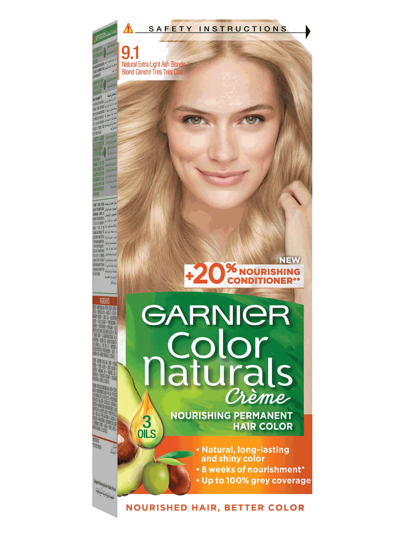 9.1 - EXTRA LIGHT ASH BLONDE/ COLOR NATURALS/ GARNIER