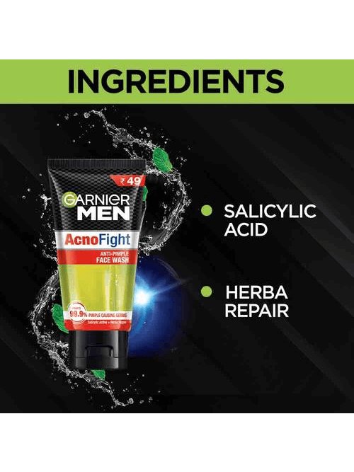 Garnier Men Acno Fight Anti-Pimple Face Wash • Garnier Arabia