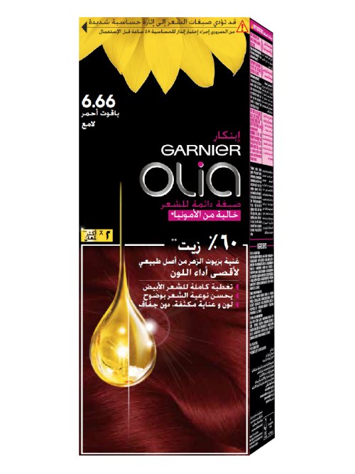 6.66 Intense Red | No Ammonia Permanent Haircolor | Garnier Arabia