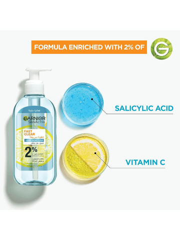 Fast Clear Purifying Gel Wash for Acne-Prone Skin • Garnier Arabia