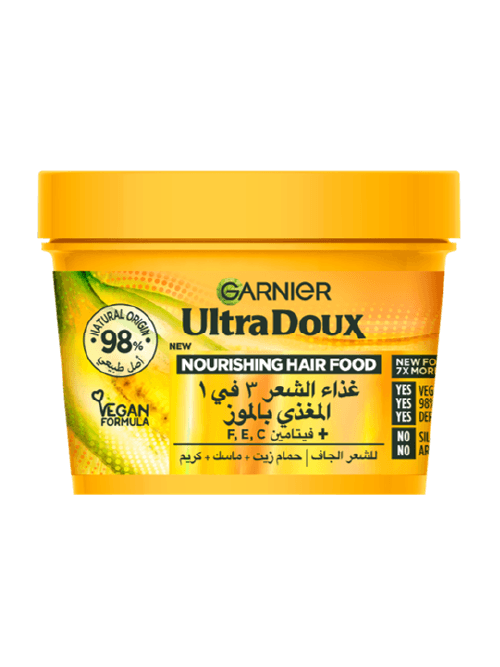 Ultra Doux Nourishing Banana 3-in-1 Hair Food for Dry Hair | Garnier