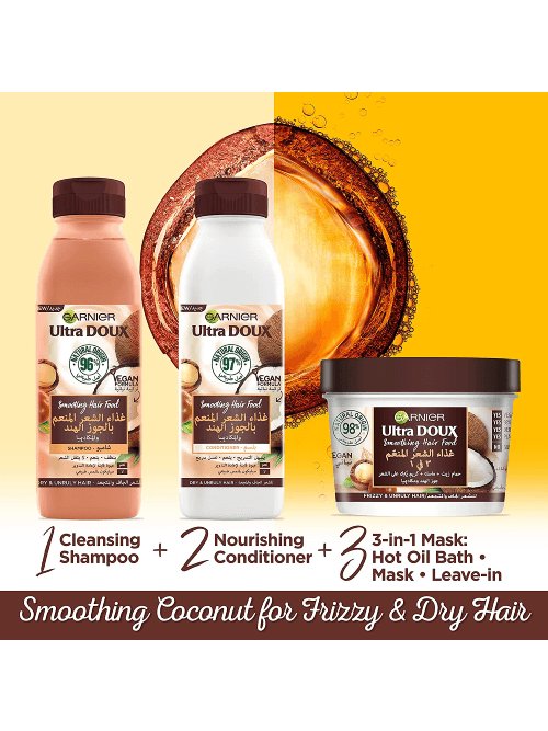 Smoothing Coconut & Macadamia Hair Food Shampoo | Garnier Arabia